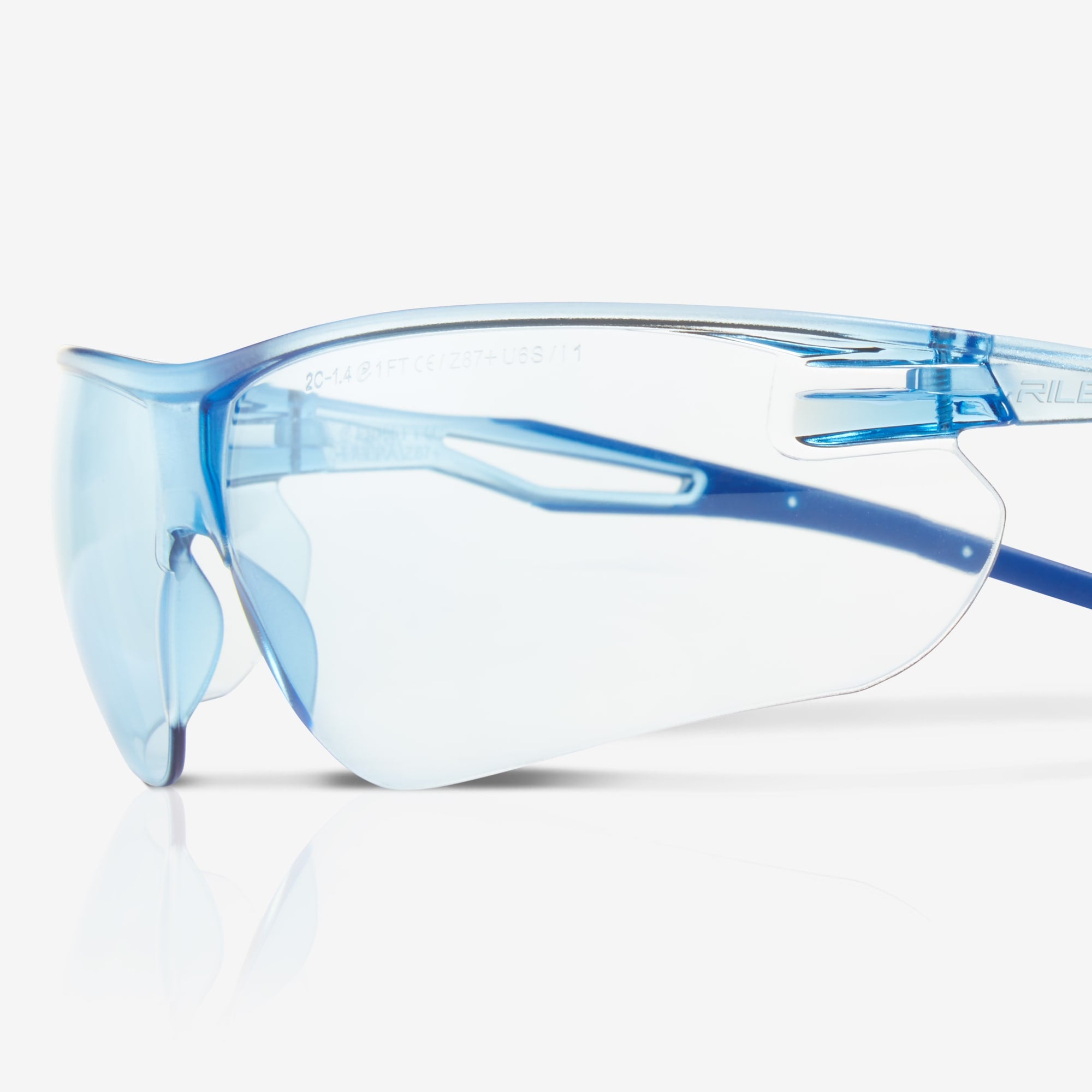 RILEY Ligera Panoramic safety Glasses with Blue Tint Lens