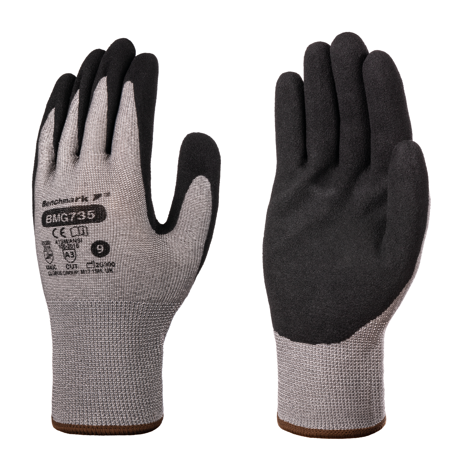 BENCHMARK BMG735 Cut Resistant Work Gloves with Sandy Nitrile Grip