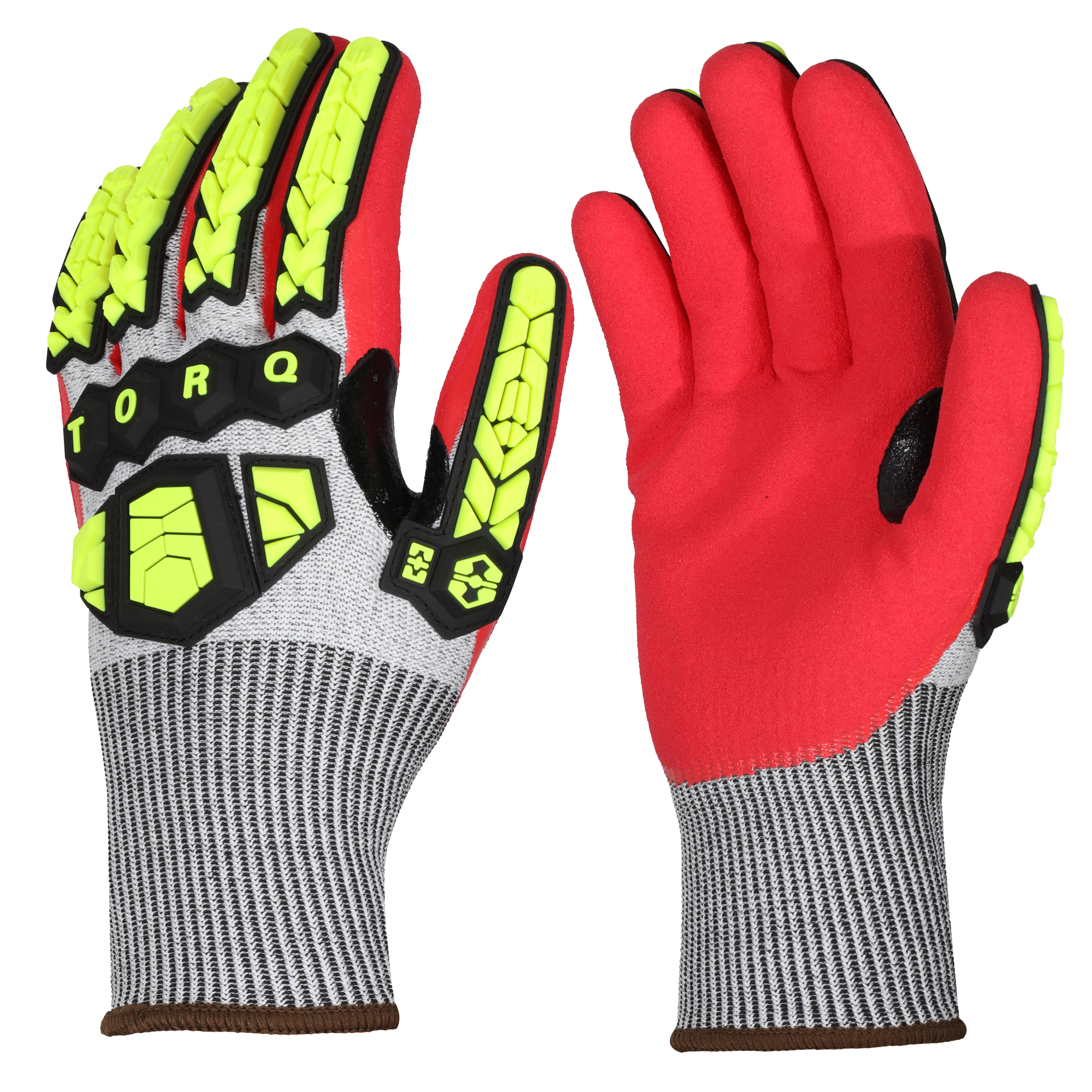 SKYTEC Torq Komet Hi-Vis Medium Cut Resistant Impact Gloves