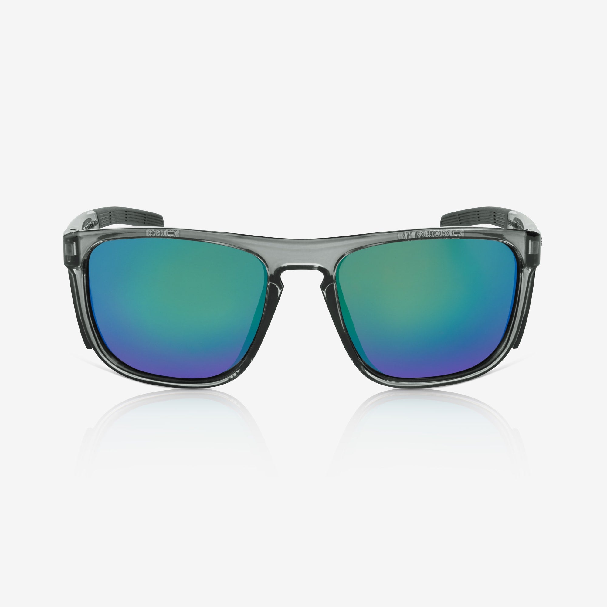 RILEY Navigator X Smoked Frame Wayfarer Safety Sunglasses with Green ...