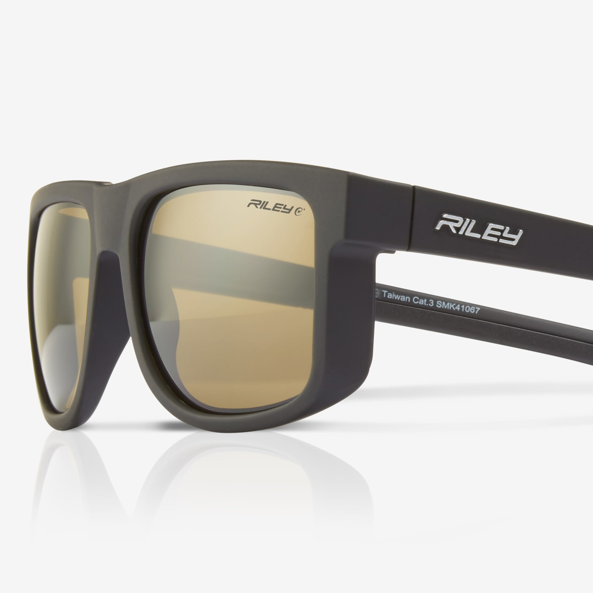 RILEY Navigator Anti Glare Wayfarer Sunglasses with Antique Mirror Revo ...