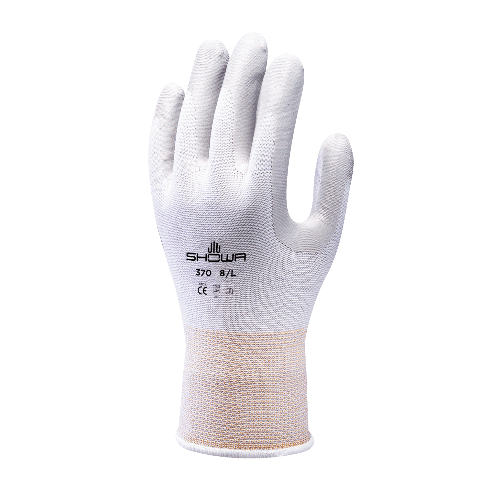 SHOWA 370 White Multi Purpose Lightweight Assembly Grip Safety Gloves